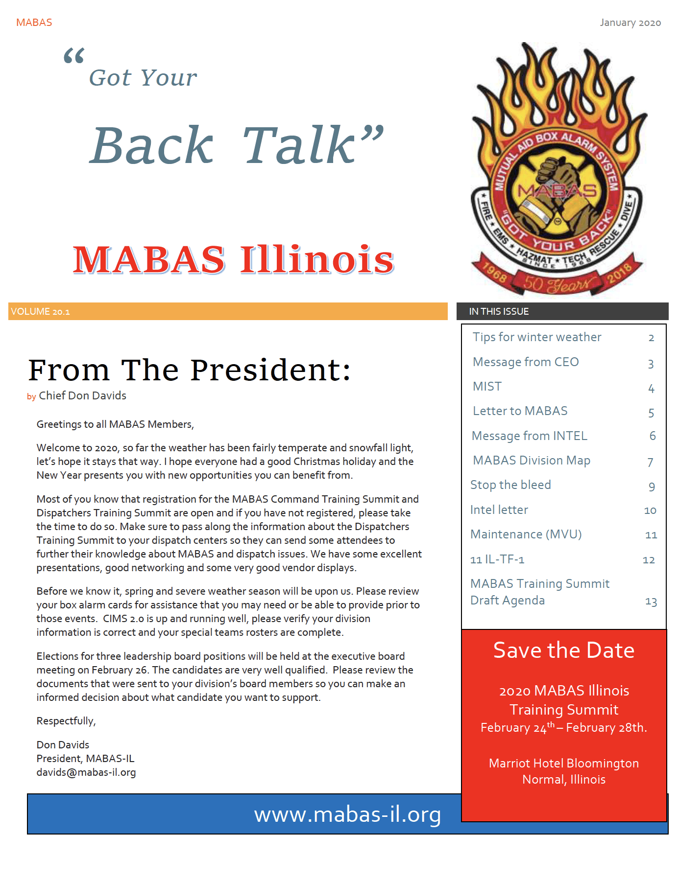 January 2020 - MABAS